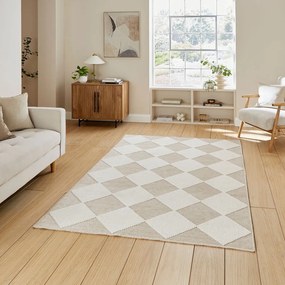 Bílo-béžový pratelný koberec 160x230 cm Lyna Beige&amp;White – Think Rugs