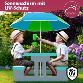 Spielwerk Dětské posezení se slunečníkem, modré 109537
