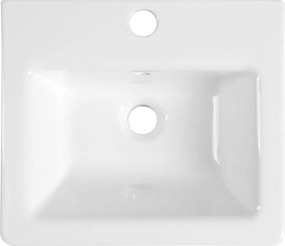 Sapho Sapho, CITY keramické umyvadlo hranaté 40x18x35cm, KE040