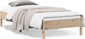 vidaXL Rám postele 90 x 200 cm masivní borovice [842710] Barva: Přírodní