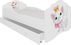 ADRK Furniture Postel s matrací a šuplíkem CASIMO CAT 140x70