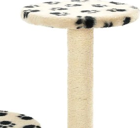 Škrabadlo pro kočky sisalové sloupky 60 cm béžový s potiskem 170520