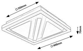 Rabalux 71111 - LED Stmívatelné stropní svítidlo GREMIN LED/73W/230V + DO
