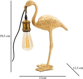 Stolní lampa Flamingo 39,5 cm zlatá