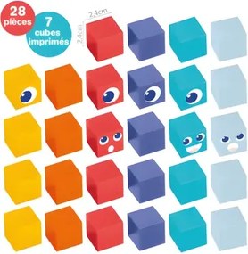 Ludi Magnetická stavebnice kostky / Stavebnice / 28 dílků / kovová hra