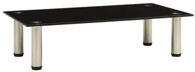 322761  TV Stand Black 60x35x17 cm Tempered Glass 322761