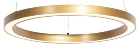 Zlaté závěsné svítidlo 40 cm vč. LED se 3stupňovým stmívačem - Girello