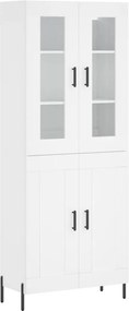 Skříň highboard bílá 69,5 x 34 x 180 cm kompozitní dřevo 3198345