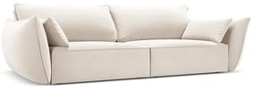 Béžová sametová pohovka 208 cm Vanda – Mazzini Sofas