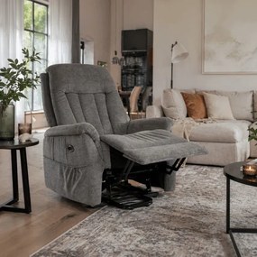 Polohovací křeslo šedé, elektrické TV-Q8575 GREY2