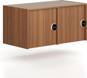 Nástavba pro skříně FRAME, 2x dveře, 872 x 450 x 427 mm, RFID zámek, ořech