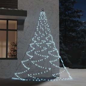 vidaXL Nástěnný stromek s kovovým hákem 260 ch LED 3 m [328643] Barva: Studená bílá