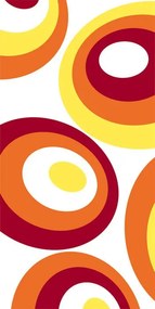 Fototapeta Dimex Orange Ovals S-360 | 110x220 cm