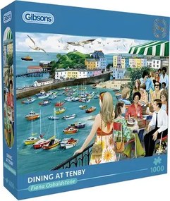 GIBSONS Puzzle Večeře v Tenby / 1000 dílků / 68 x 49 cm