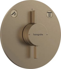 Hansgrohe DuoTurn S sprchová a vanová baterie bez podomítkového tělesa kartáčovaný bronz 75418140