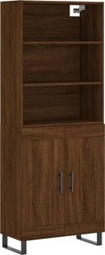 vidaXL Skříň highboard 69,5 x 34 x 180 cm kompozitní dřevo [3189988] Barva: Bílá