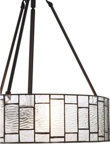 Kovové závěsné svítidlo se skleněným stínidlem ø 46 cm Waldorf – Premier Housewares