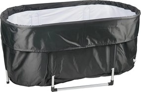 Přenosná skládací vana na otužování, černá, 290 l, HARTO