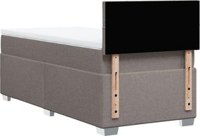 Box spring postel s matrací taupe 100 x 200 cm textil 3285803