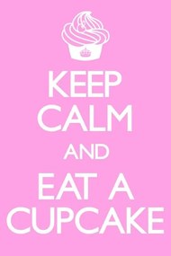 Plakát - Keep Calm (Cupcake)