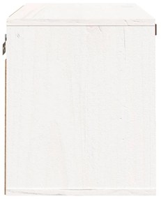 Petromila Nástěnná skříňka bílá 60x30x35 cm masivní borové dřevo