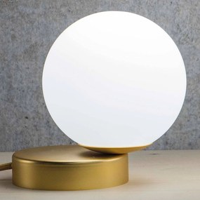 Stolní lampa Lumi round gold satinised