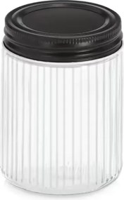Zeller Present Sklenice na svačinu, dóza na jídlo, víko na závit RIBBED, 300 ml