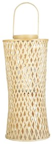 Bambusová lucerna na svíčku 58 cm přírodní MACTAN Beliani