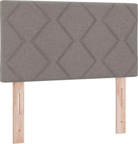 Postel s boxspringem s čelo Taupe 120 x 190 cm textil 3338752