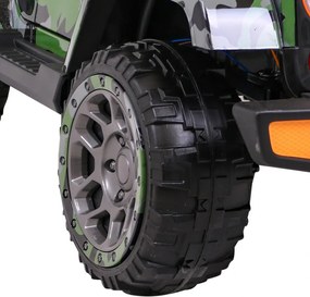 Ramiz Dětské terénní auto Full Time 4WD maskáčové na dálkové ovládání + pohon 4x4 + LED audio + úložný prostor