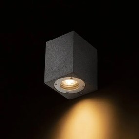 RED R13793 KANE I nástěnná beton/dekor tmavý granit 230V LED GU10 5W IP65 - RED - DESIGN RENDL