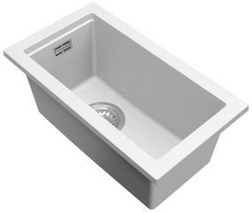 Gamma Decor 2850, 1-komorový granitový dřez 280x500x207 mm, bílá, GMA-ZLE000160