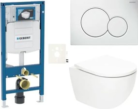 Závěsný WC set Geberit do lehkých stěn / předstěnová SAT Fusion SIKOGSTORFUS01
