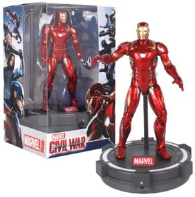 Figurky hrdinů Marvel s vlastním držákem nebo otočným podstavcem Varianta: Iron Man, Civil War + otočný podstavec