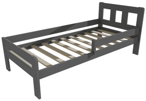 Vomaks Dětská postel se zábranou VMK010C KIDS Rozměr: 90 x 180 cm, Barva: barva šedá