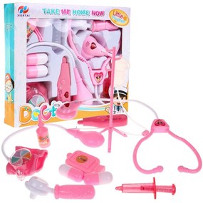 RKToys Krásný lékařský set v růžové barvě