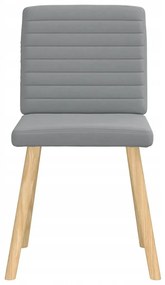 VidaXL Jídelní židle 6 ks světle šedé textil Šedá 3315544