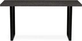 Jídelní stůl HT-R5216 GREY, lamino, šedý dub (160 x 80) cm