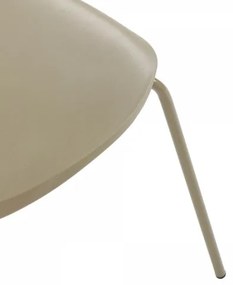 Jídelní židle cappucino plastová čtyřnohá kovová podnož CT-X7034 CAP