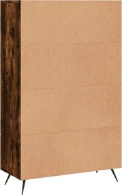 vidaXL Skříň highboard 69,5 x 31 x 115 cm kompozitní dřevo [830297] Barva: kouřový dub