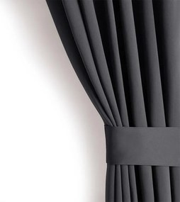 Zatemňovací závěs blackout RESTILO grafitový 140 x 245 cm sada 2 ks