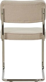 Béžová čalouněná houpací jídelní židle Rupert – Unique Furniture