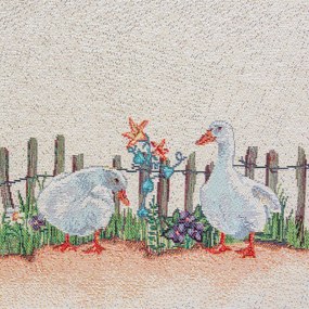 GOBELÍNOVÝ BĚHOUN NA STŮL GOOSE 45X140 CM VZOROVANÁ