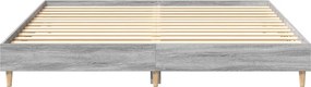 Rám postele bez matrace Grey Sonoma 180x200cm kompozitní dřevo 3329026