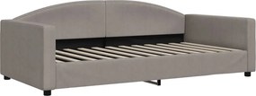 Válenda s přistýlkou taupe 100 x 200 cm textil 3197196
