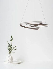 LED lustr Menton 52 Hnědá