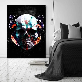 Gario Obraz na plátně Lebka a barevný motýl - Nikita Abakumov Rozměry: 40 x 60 cm