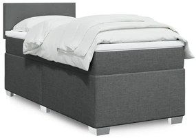 Box spring postel s matrací tmavě šedá 80 x 200 cm textil 3285709