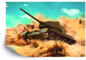 Fototapeta Bitevní Tank V Poušti Hladký vinyl 416x290