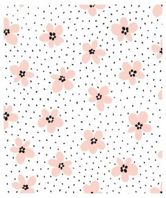 Samolepící fólie Gekkofix Květy růžové šíře 45 cm